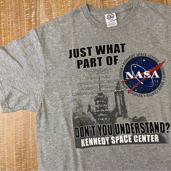 Delta | Shirts | Vintage Funny Rocket Science Nasa Graphic Tee Shirt ...